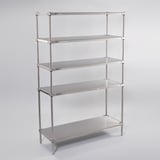 Stainless Steel Adjustable Solid Shelving - Health Care Logistics®