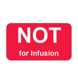 Not for Infusion Labels - 2358 - Health Care Logistics® - Health Care ...