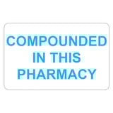 Compounded In This Pharmacy Labels - 2360 - Health Care Logistics ...