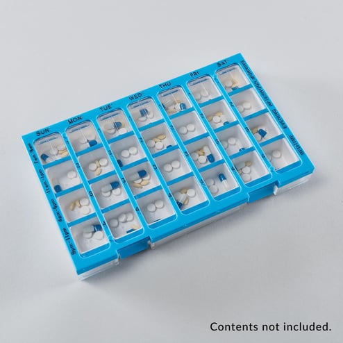 XL Seven-Day Medication Organizer - 7108B - Health Care Logistics®