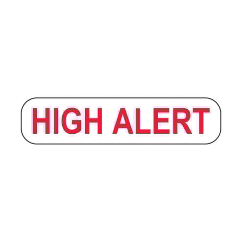 High Alert Labels - 8350 | Health Care Logistics
