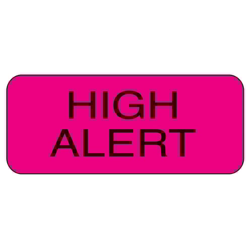 High Alert Labels - 2968 | Health Care Logistics